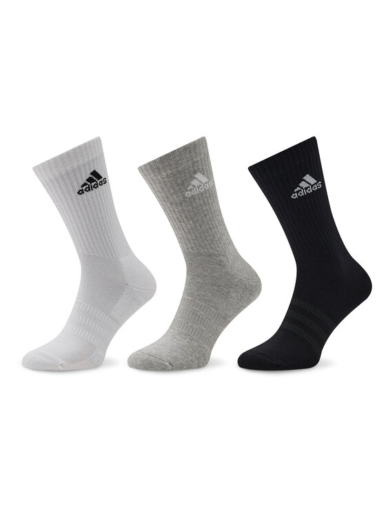 Dlouhé ponožky adidas Cushioned Crew Socks 3 Pairs IC1311 Šedá | Eobuv.cz