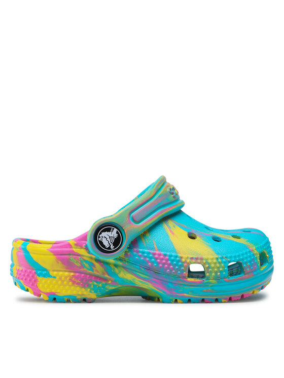 Nazouváky Crocs Classic Marbled Clog T 206838 Modrá | Eobuv.cz