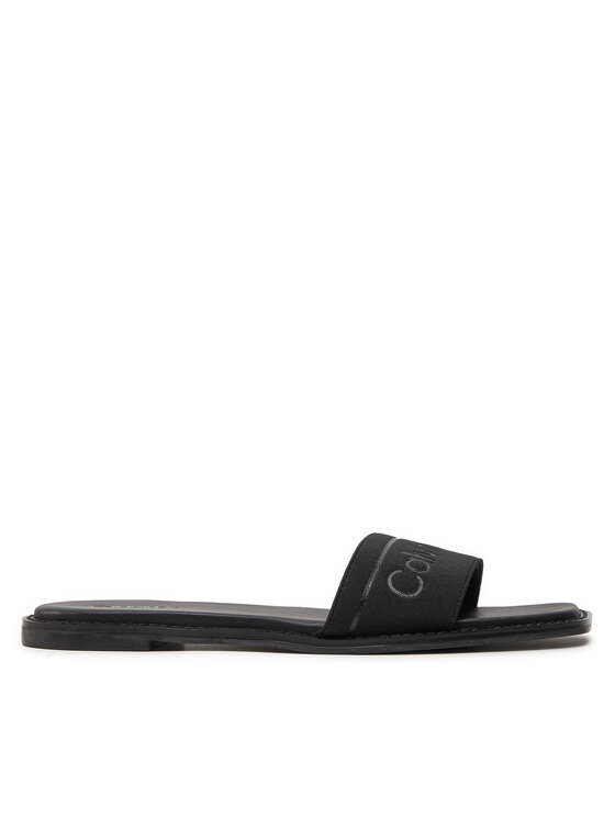 Klapki Calvin Klein Flat Slide He HW0HW01989 Czarny | Eobuwie.com.pl