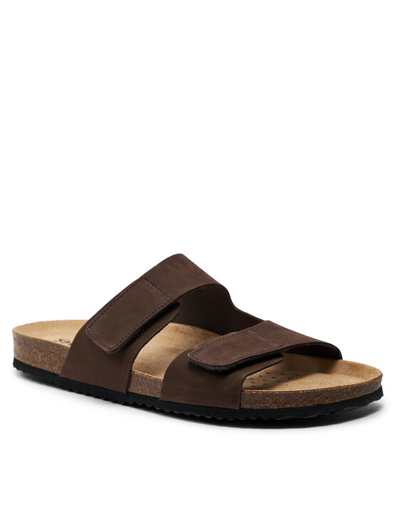 Klapki Geox U Sandal Ghita U359VA 00032 C6024 Brązowy | Eobuwie.com.pl