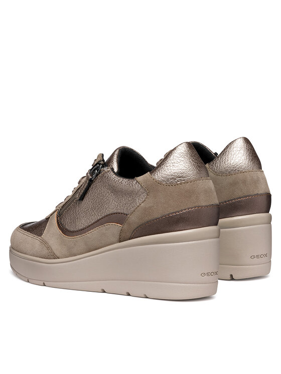 Sneakersy Geox D Ilde D46RAA 02N22 C6029 Beżowy | Eobuwie.com.pl
