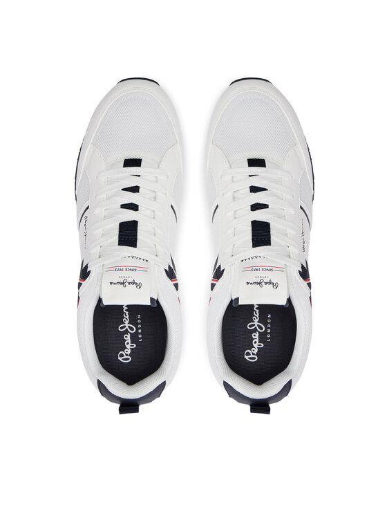 Sneakersy Pepe Jeans Dublin Brand PMS40009 Biały | Eobuwie.com.pl