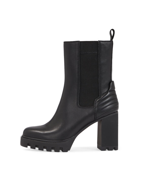 Botine Calvin Klein Jeans Platform Chelsea Lth Wn YW0YW01140 Negru ...