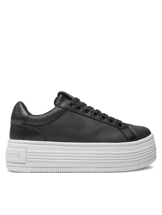 Sneakersy Calvin Klein Bold Platf Low Oh Mg Lth YW0YW01589 Czarny ...