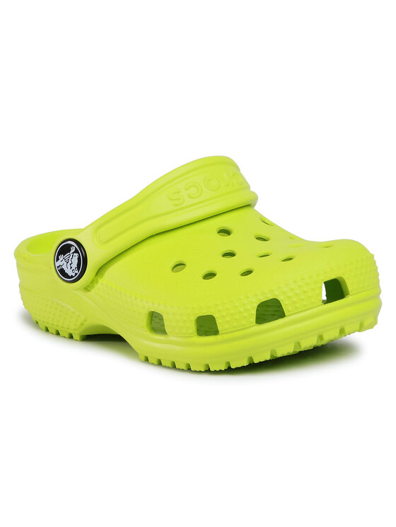 Klapki Crocs Classic Clog K 204536 Zielony | Eobuwie.com.pl