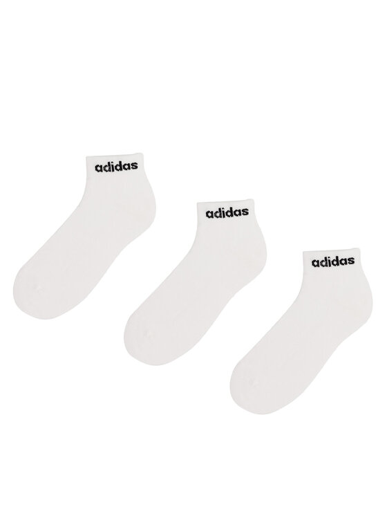 Skarpety krótkie adidas HT3457 3-PACK Biały | Eobuwie.com.pl