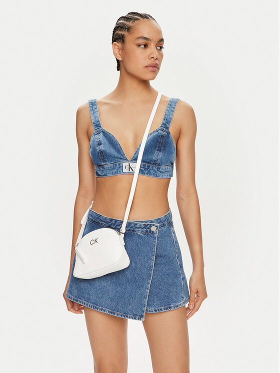 Kabelka Calvin Klein Ck Daily Small Dome Pebble K60K611761 Bílá | Eobuv.cz