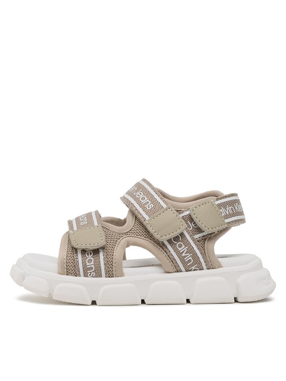 Sandály Calvin Klein Jeans Velcro Sandal V1B2-80610-0211 S Béžová ...