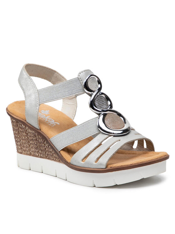 Sandały Rieker 65540-40A Szary | Eobuwie.com.pl