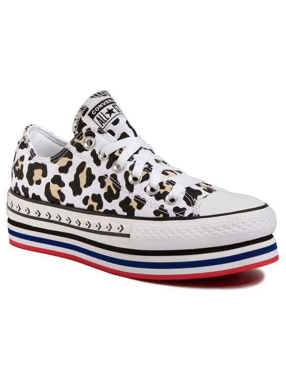 Plátěnky Converse Ctas Platform Layer Ox 566764C Bílá | Eobuv.cz