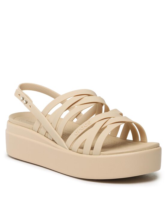 Sandały Crocs Brooklyn Strappy 206751 Beżowy | Eobuwie.com.pl