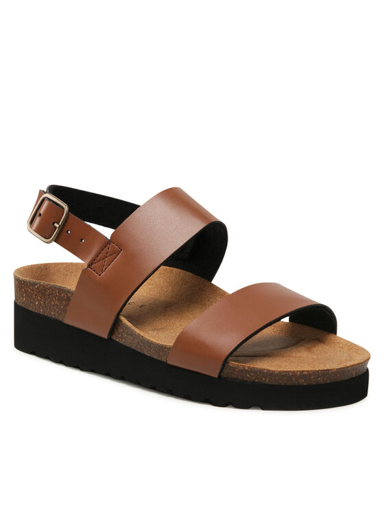 Sandály Surface Project Karla Hnědá | Eobuv.cz