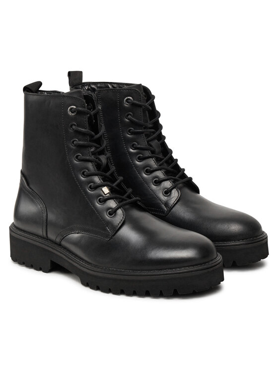 Trappers Pepe Jeans Durham Combat PMS50254 Negru | Epantofi.ro