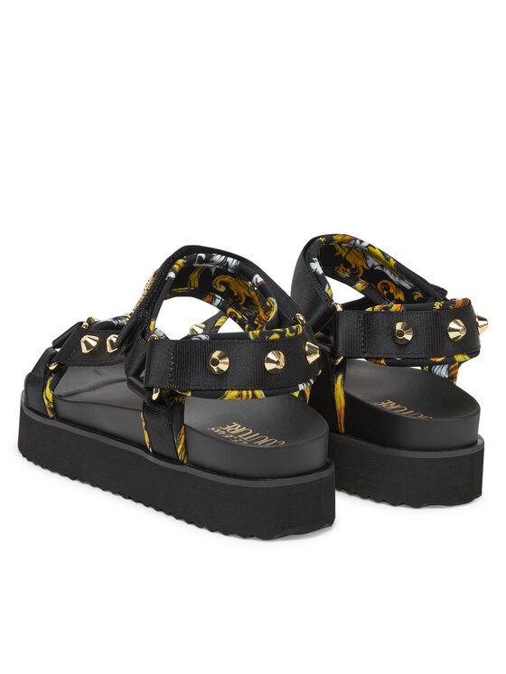 Sandály Versace Jeans Couture 78VA3SM2 Černá | Eobuv.cz