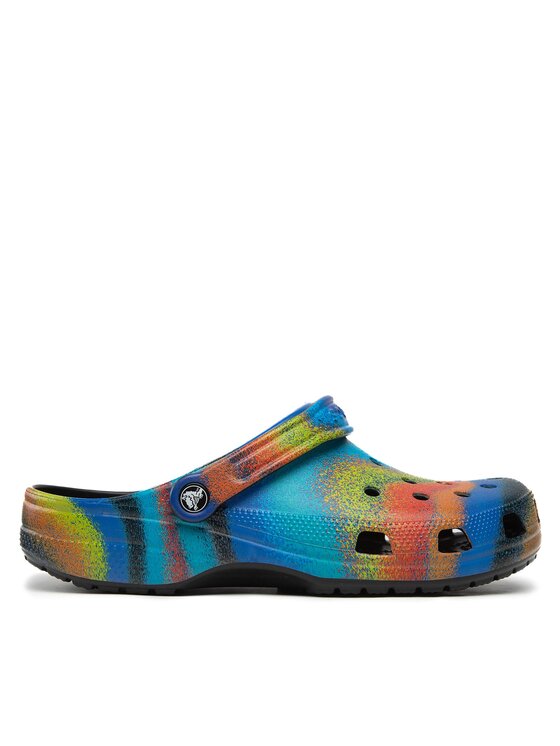 Klapki Crocs Classic Spray Dye Clog 208054 Kolorowy | Eobuwie.com.pl