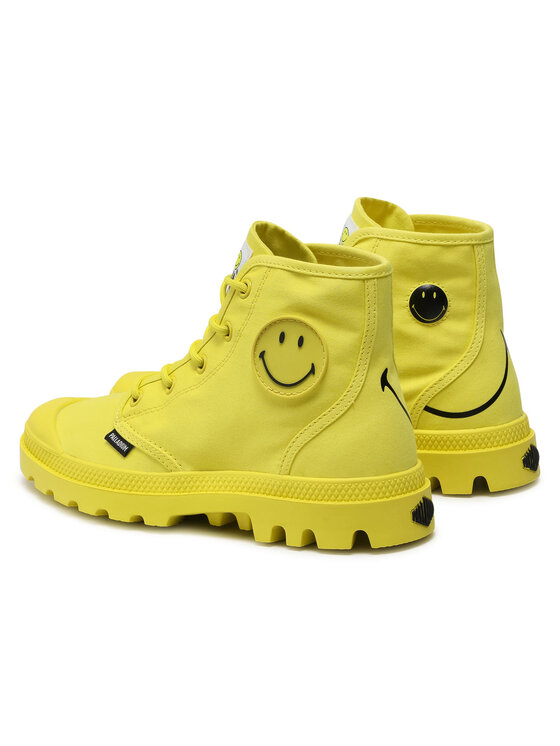 Turistická obuv Palladium Pampa Hi Smiley Be Kind 77079-736-M Žlutá ...