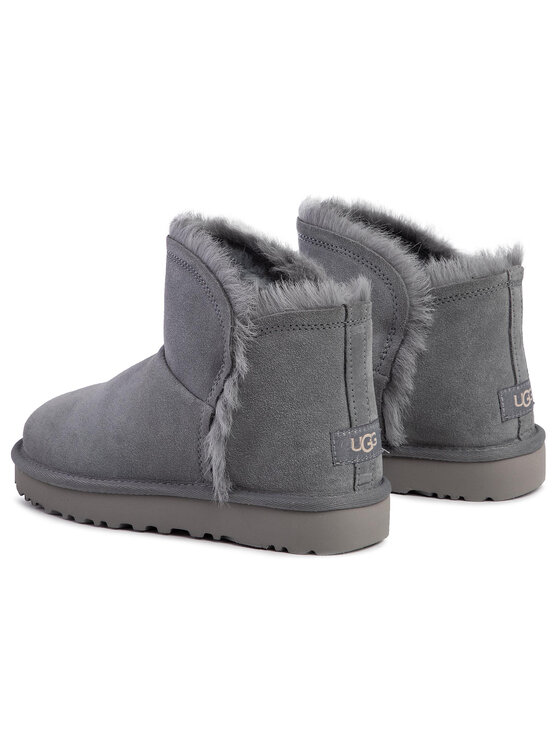 Sněhule Ugg W Classic Mini Fluff High-Low 1103745 Šedá | Eobuv.cz