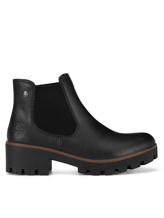 Botki Rieker 79265-02 Czarny | Eobuwie.com.pl