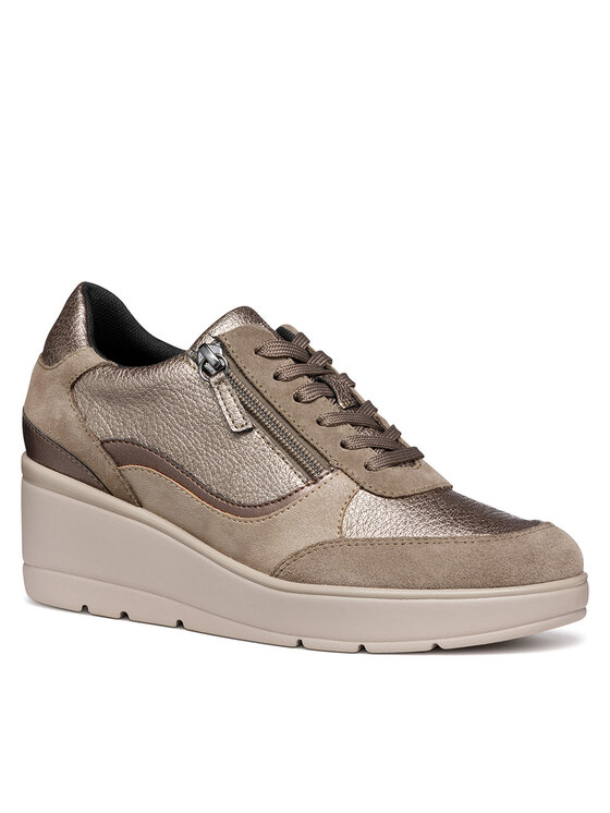 Sneakersy Geox D Ilde D46RAA 02N22 C6029 Béžová | Eobuv.sk