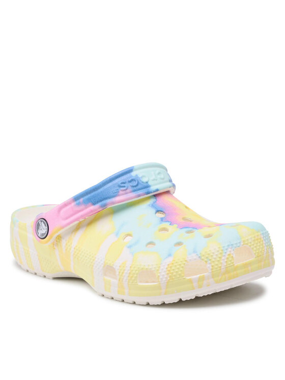 Nazouváky Crocs Classic Tie Dye 205453 Žlutá | Eobuv.cz