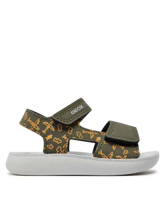 Sandały Geox B Sandal Lightfloppy B455SC 000CE C0966 Zielony | Eobuwie ...