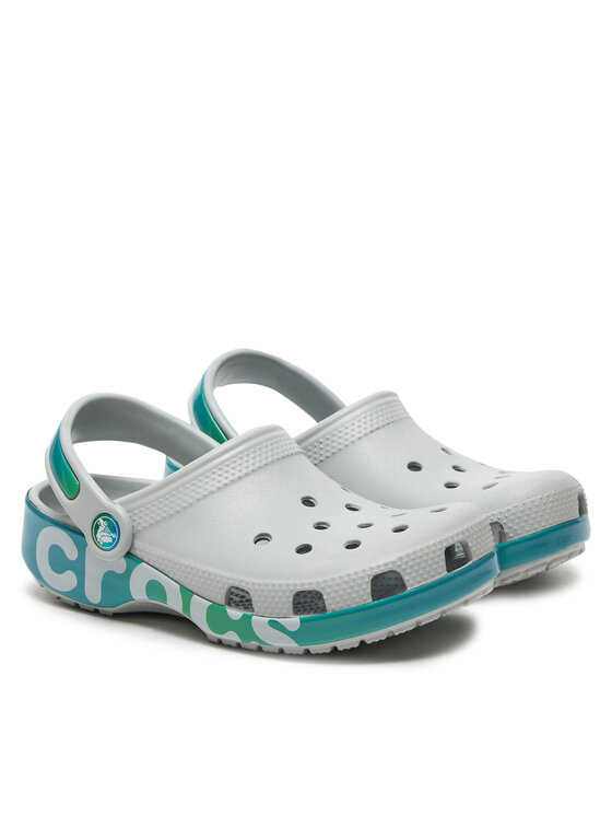 Nazouváky Crocs Classic Reflector Clog K 210714 Šedá | Eobuv.cz