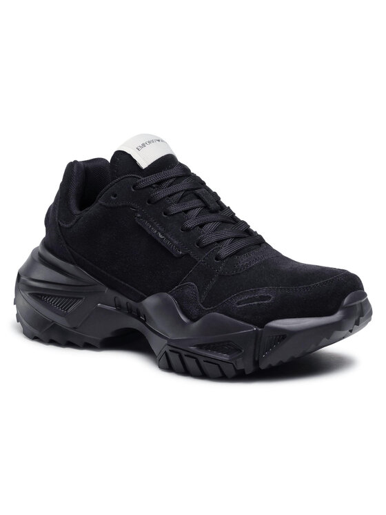 Sneakersy Emporio Armani X4X324 XM735 00285 Granatowy | Eobuwie.com.pl