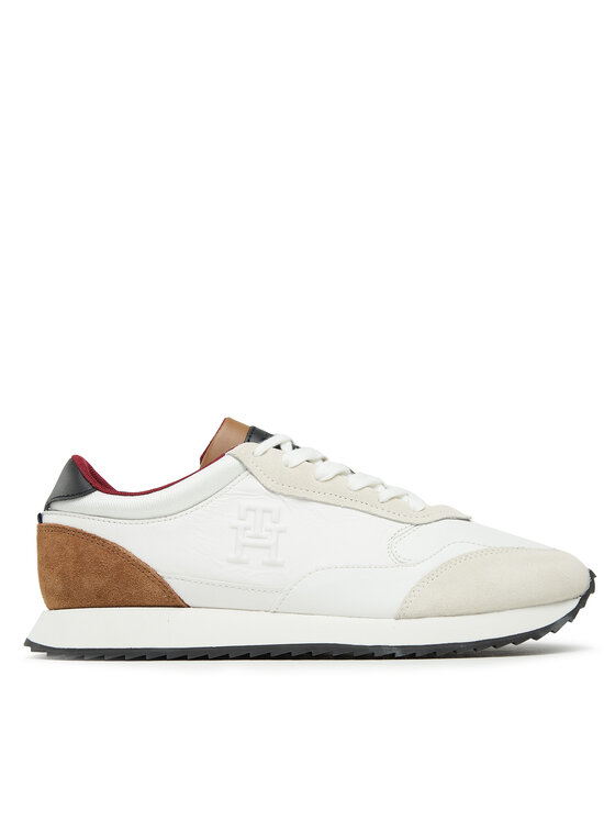 Сникърси Tommy Hilfiger Runner Evo Lth Mix FM0FM04776 Бял | Obuvki.bg