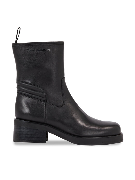 Botki Calvin Klein Jeans Biker Boot Lth Wn YW0YW01330 Czarny | Eobuwie ...