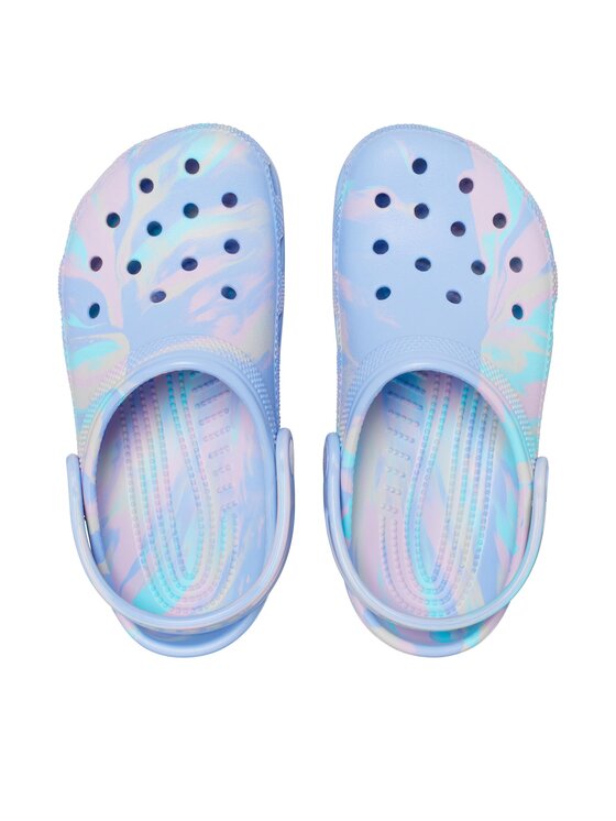 Nazouváky Crocs Classic Marbled Kids Clog 207464 Modrá | Eobuv.cz