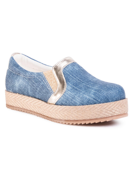 Espadryle Guess Alexis FI6ALE DEN14 Granatowy | Eobuwie.com.pl