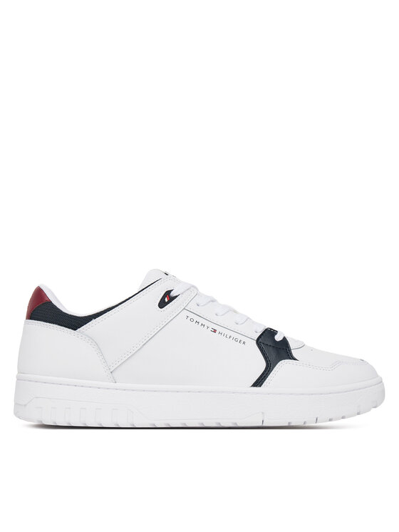 Sneakersy Tommy Hilfiger Th Basket Core Lite Lth Mix FM0FM05518 Bílá ...