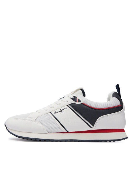 Sneakersy Pepe Jeans Dublin Brand PMS40009 Biały | Eobuwie.com.pl