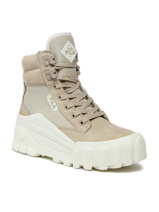 Trapery Fila Grungelution Mid Wmn FFW0362.73074 Beżowy | Eobuwie.com.pl