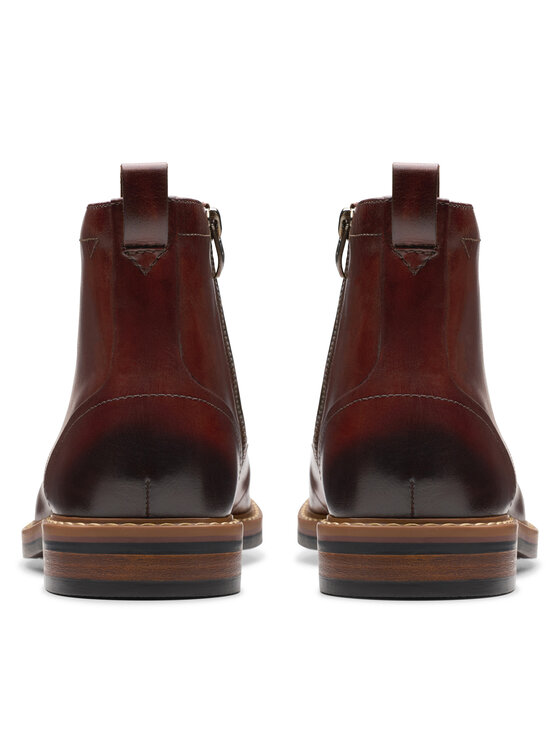 Kozačky Clarks Aldwin Cap 26179733 Hnědá | Eobuv.cz