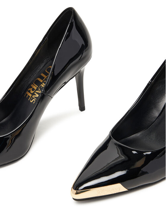 Pantofi cu toc subțire Versace Jeans Couture 79VA3S50 ZS859 Negru ...