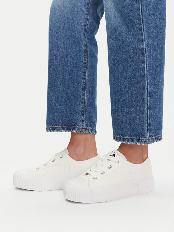 Plátěnky Lee Isla C Women Low 50251001.1FG Bílá | Eobuv.cz